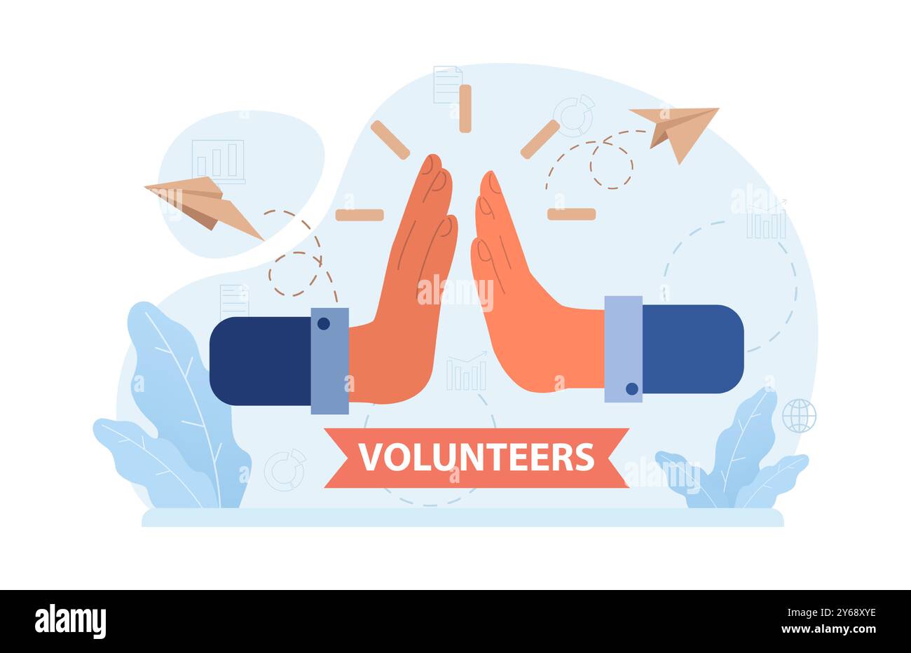 Charity. Volunteers community take care of people in need. Idea of care ...