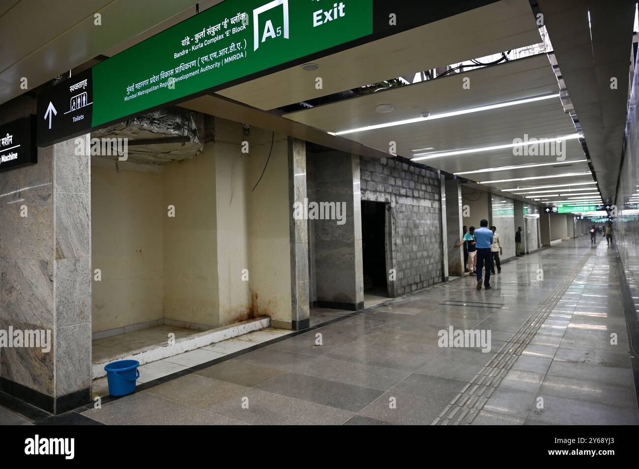 MUMBAI, INDIA - SEPTEMBER 24: First look at newly constructed Metro ...