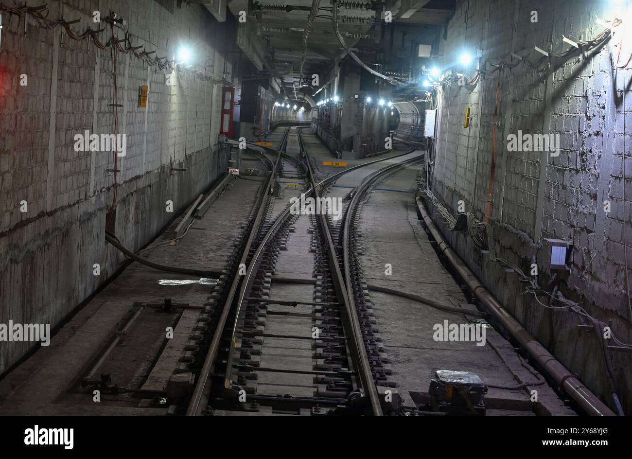 MUMBAI, INDIA - SEPTEMBER 24: First look at newly constructed Metro ...