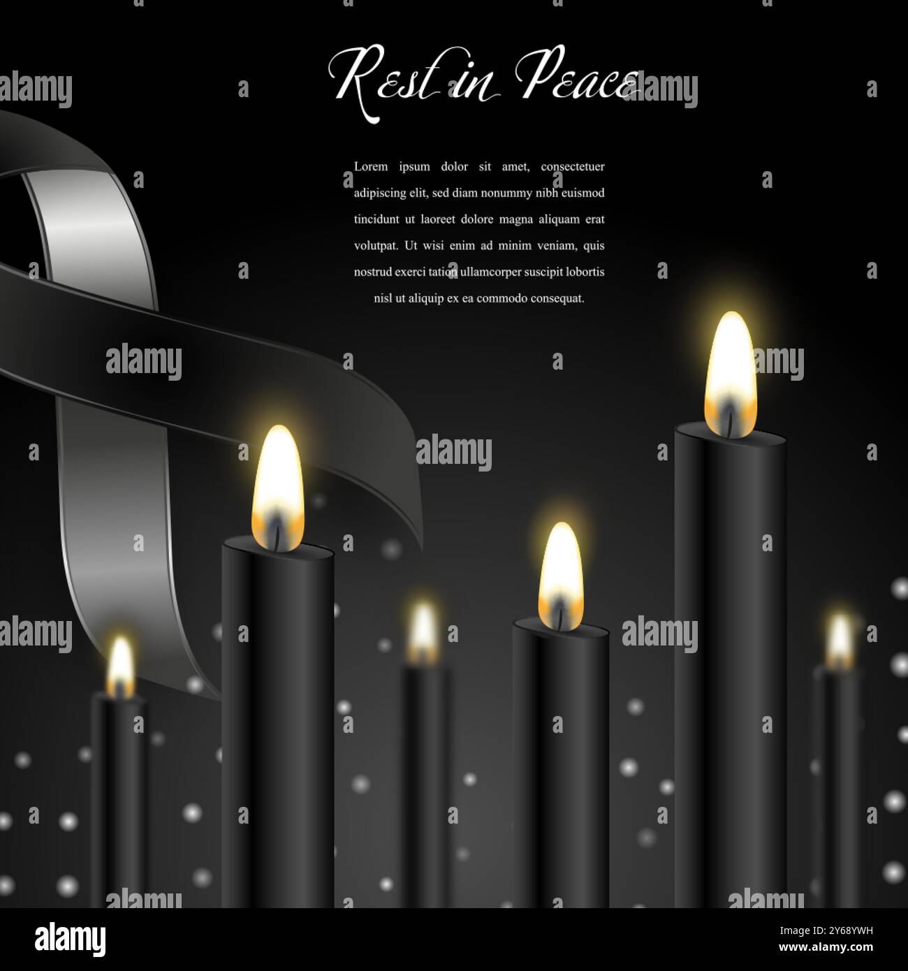 Rest in peace mourning concept background Stock Vector Image & Art - Alamy