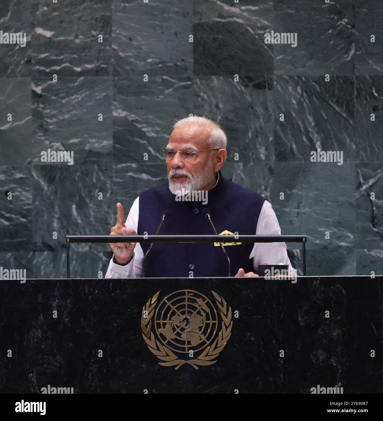 New York City, United States. 23rd Sep, 2024. Indian Prime Minister ...