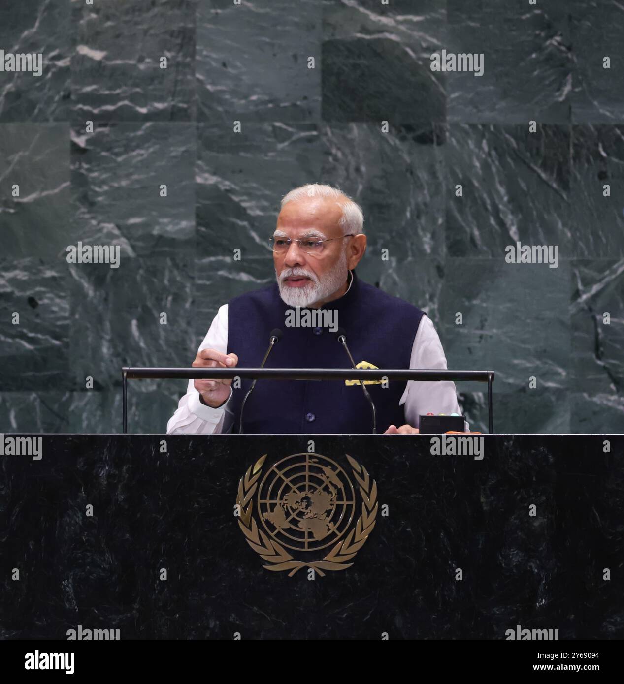 New York City, United States. 23rd Sep, 2024. Indian Prime Minister ...