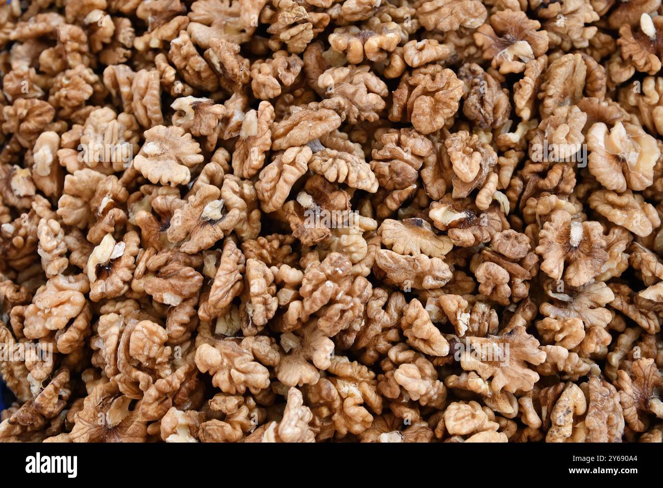 Walnut kernels. Natural background. Samarkand. Uzbekistan Stock Photo ...