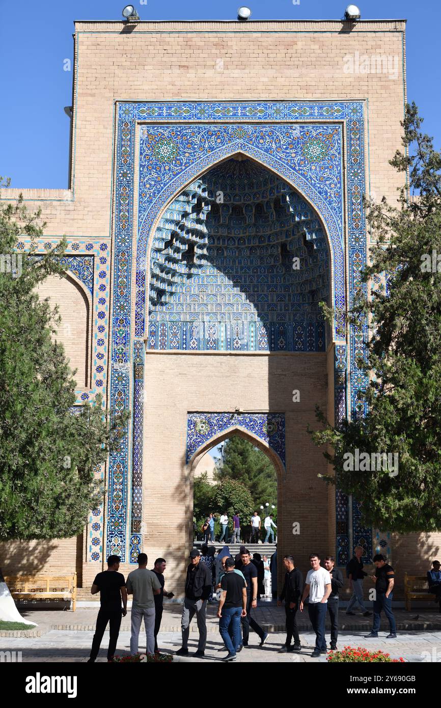 Samarkand, Uzbekistan - Sept 10, 2024: The mausoleum of Amir Timur Gur ...