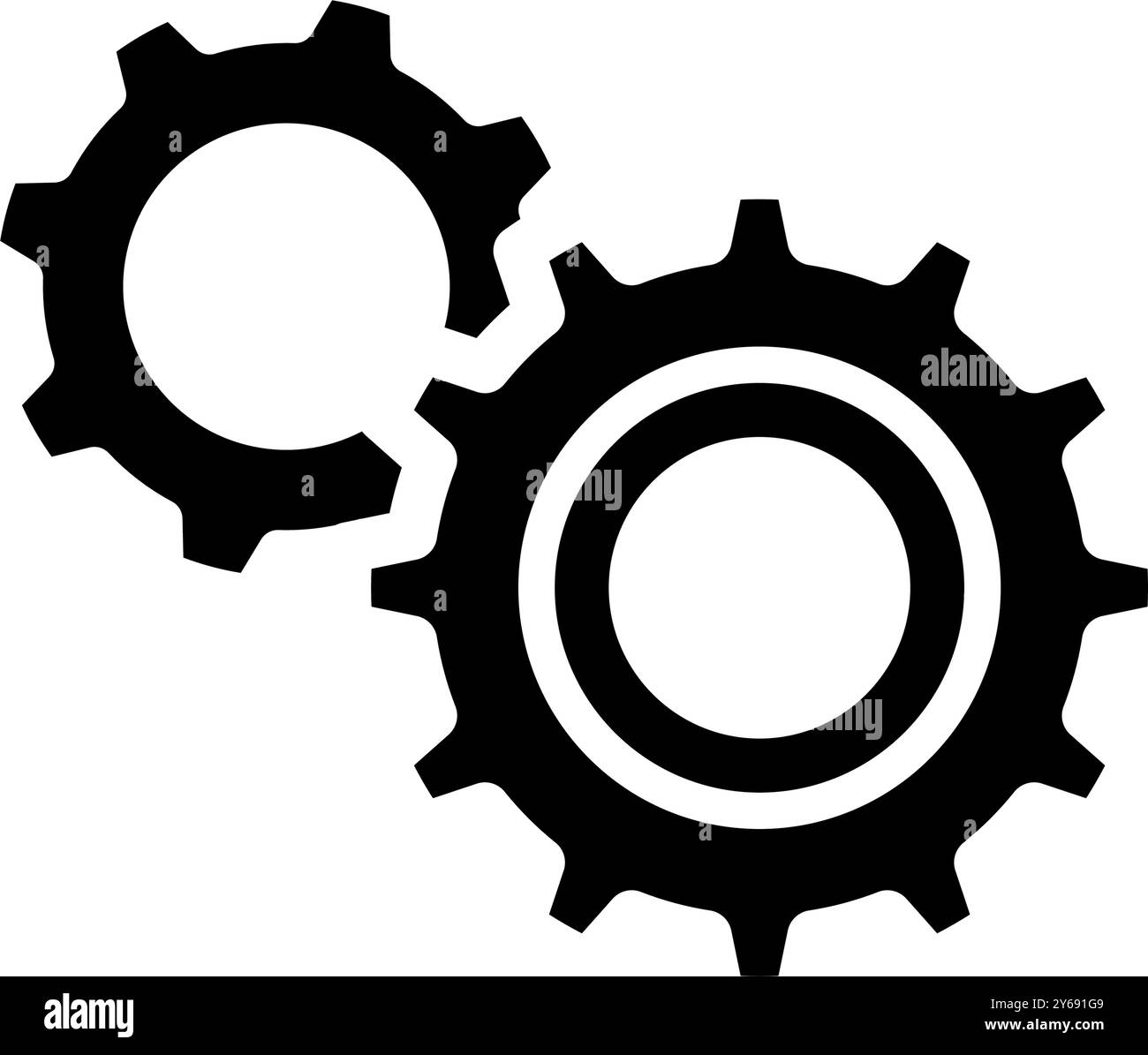 setting, gears - vector icon Stock Vector Image & Art - Alamy