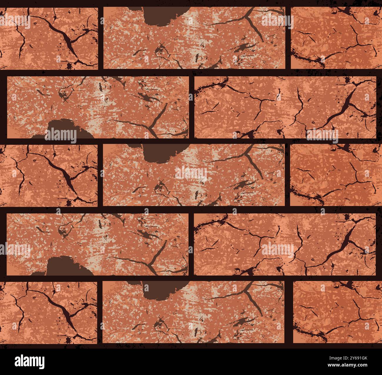 Red brick wall - pattern, texture Stock Vector Image & Art - Alamy