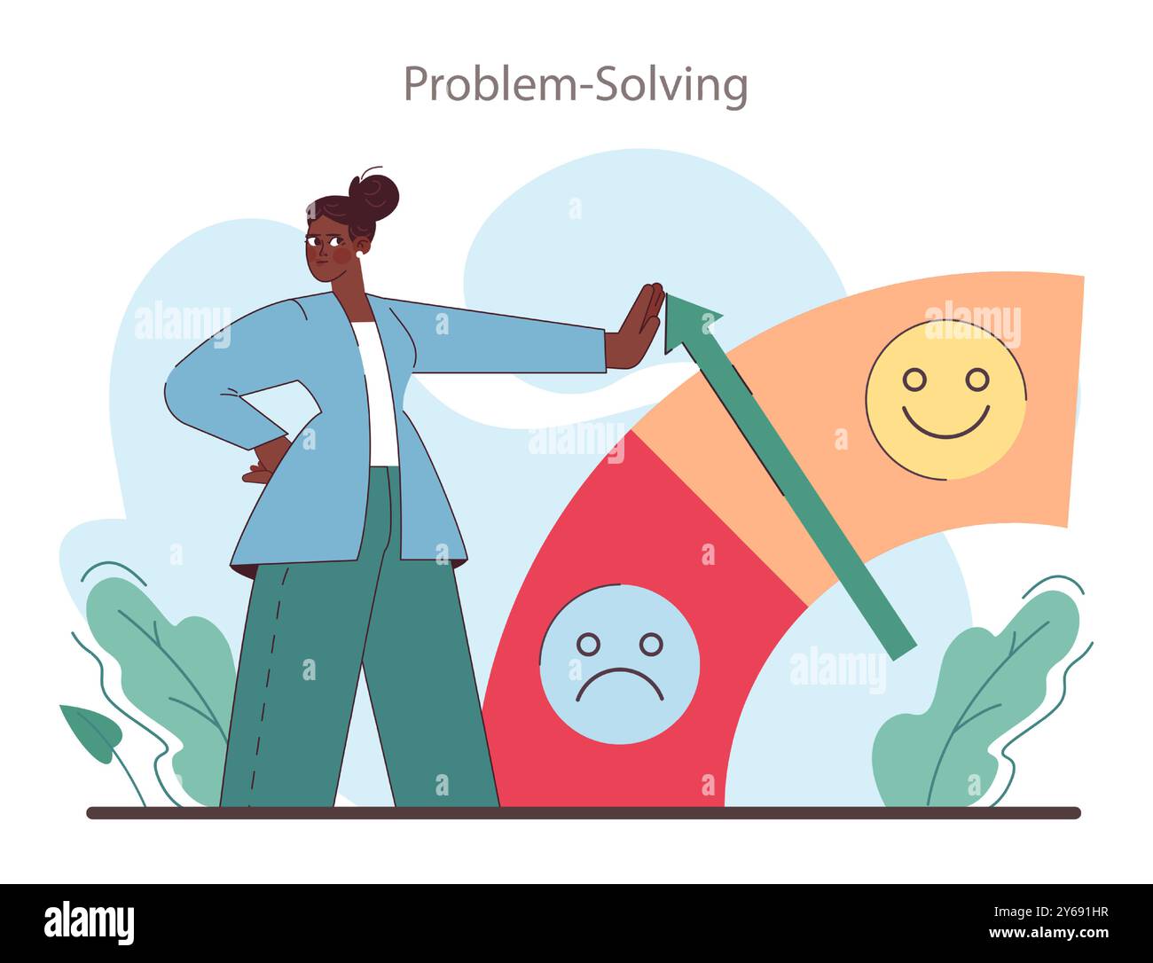 Soft skill. Employee with problem solving skill. Generation of a ...