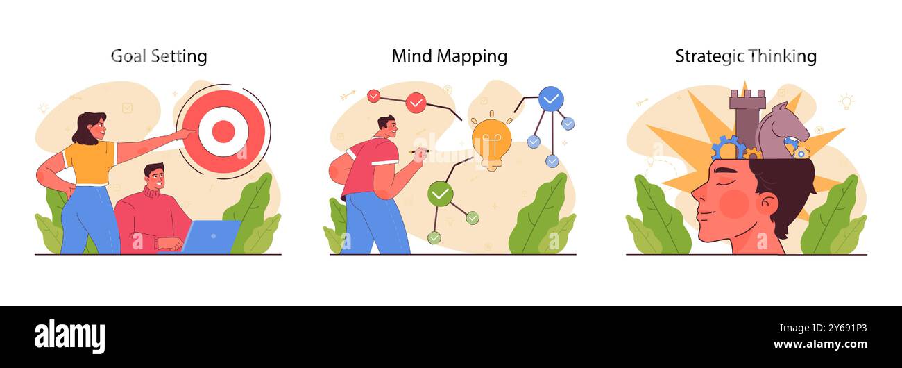 Planning and organization of tasks on board set. Character planning or ...