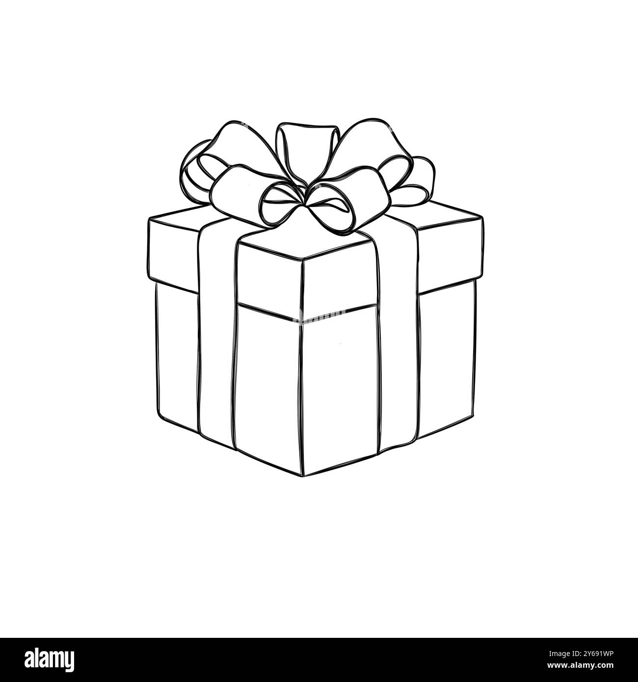 Luxury gift box present Black and White Stock Photos & Images - Alamy
