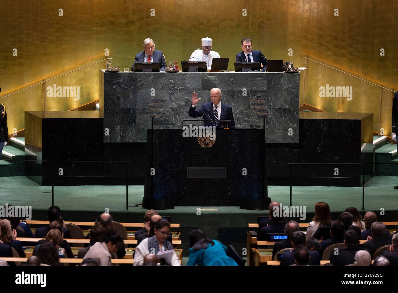 New York City, United States. 24th Sep, 2024. U.S President Joe Biden ...