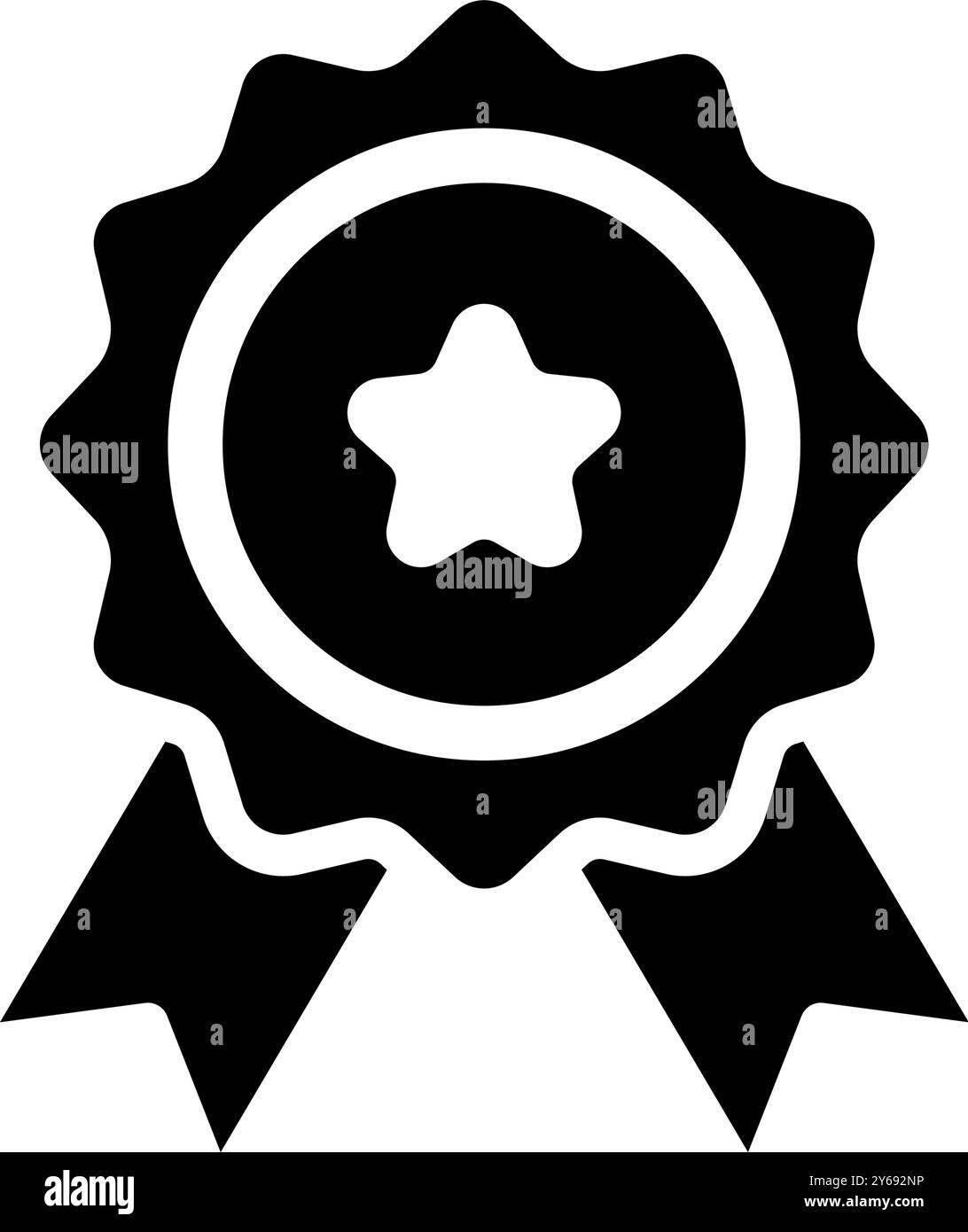 Badge, award - vector icon Stock Vector Image & Art - Alamy