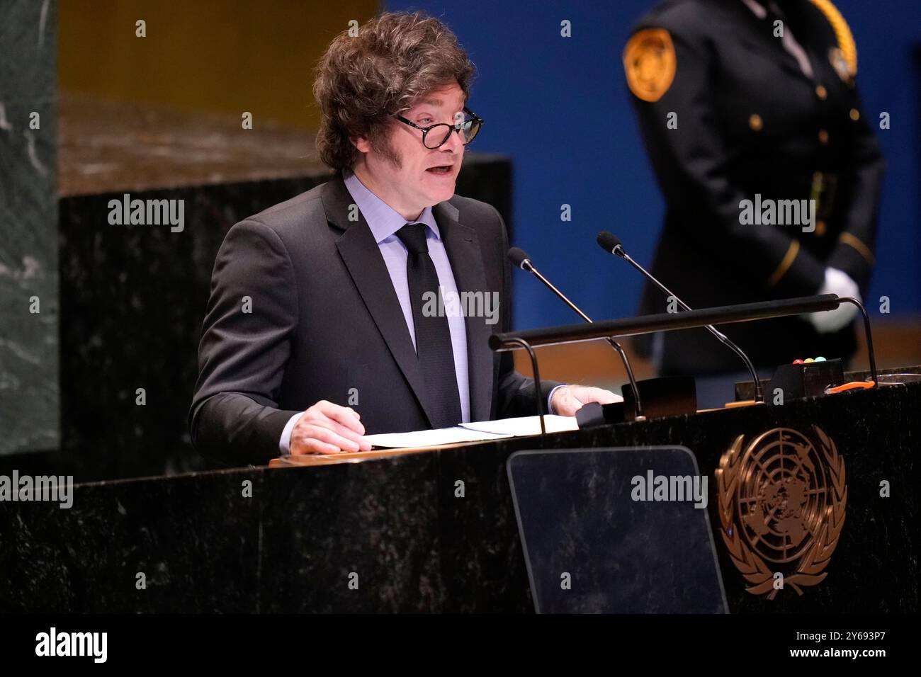 President of Argentina Javier Gerardo Milei addresses the 79th session ...