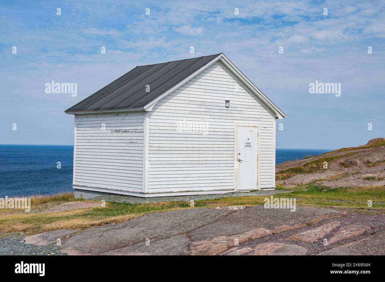 Maintenance shed at Cape Spear Lighthouse National Historic Site in St ...