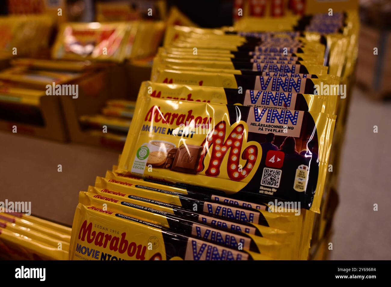 Malmö, Skåne, Sweden. September 24 2024. Inside City Gross, a Swedish ...