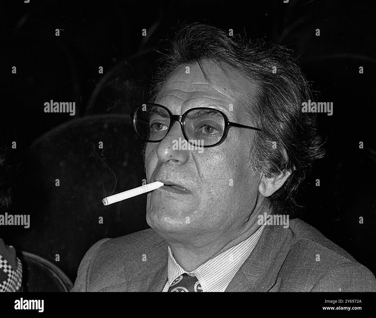 Spanish theater and film actor Alberto Closas during an interview in ...