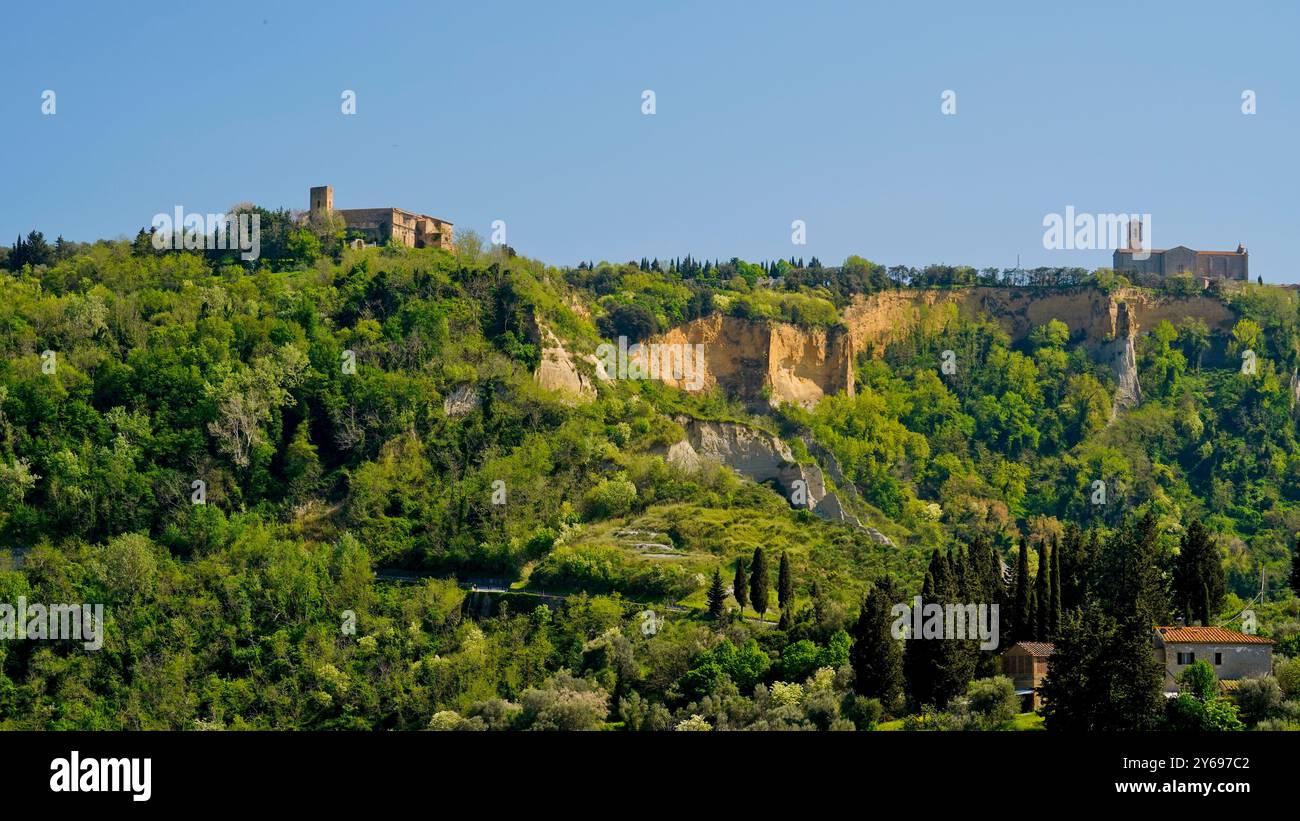 Panorama of the hills of Lajatico, birthplace of Andrea Bocelli ...