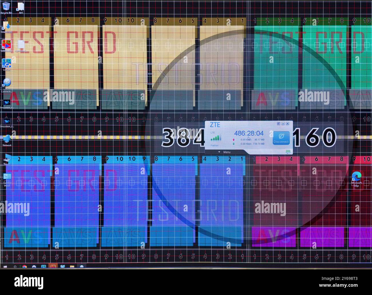 Colour tv test screen hi-res stock photography and images - Alamy