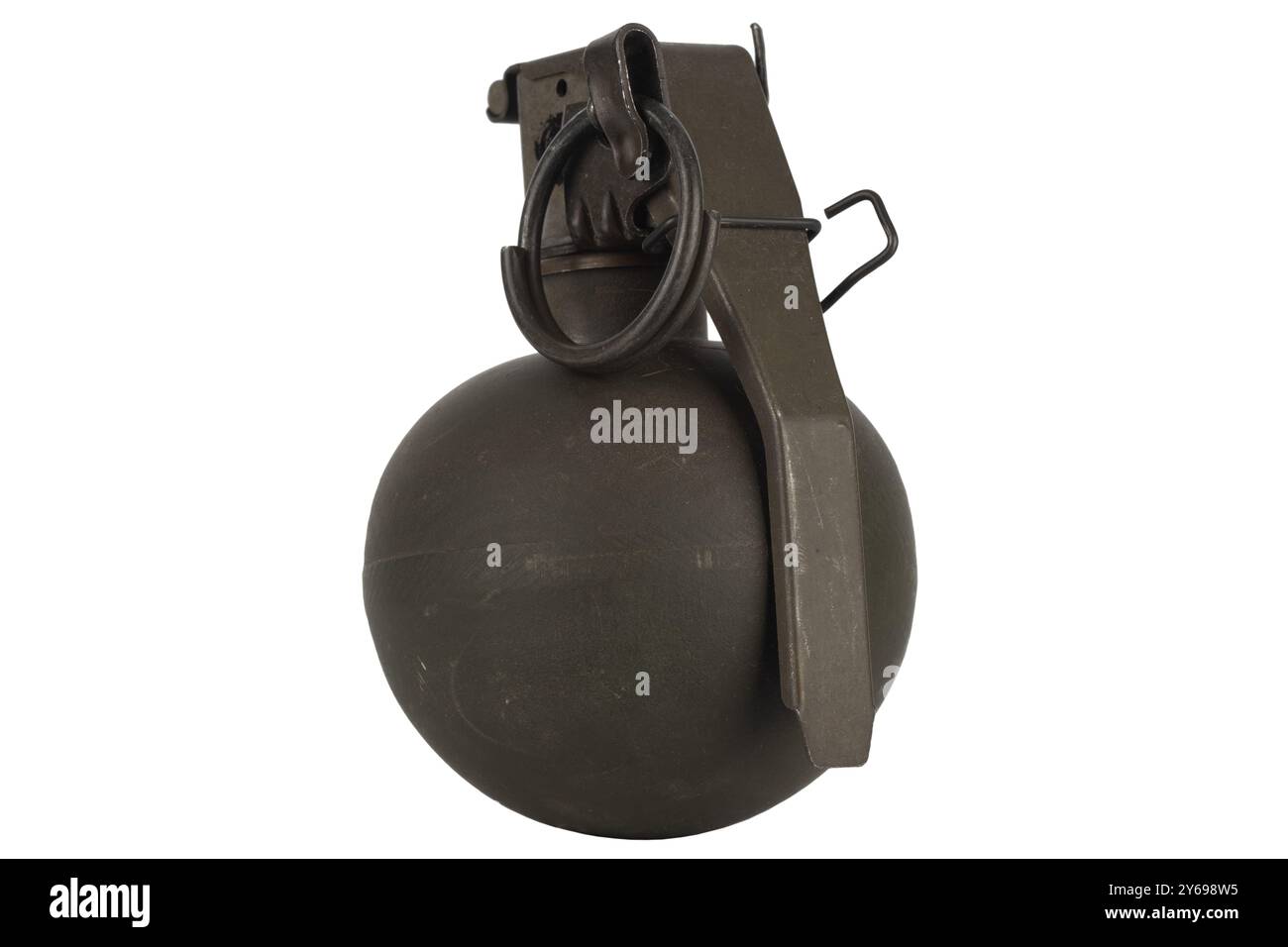 US ARMY M67 fragmentation hand grenade isolated on white background ...