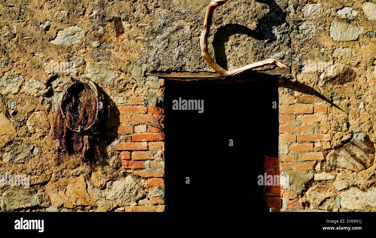 Ancient tower house at Passo del Roccolo. Euganean Hills Park. Padua ...