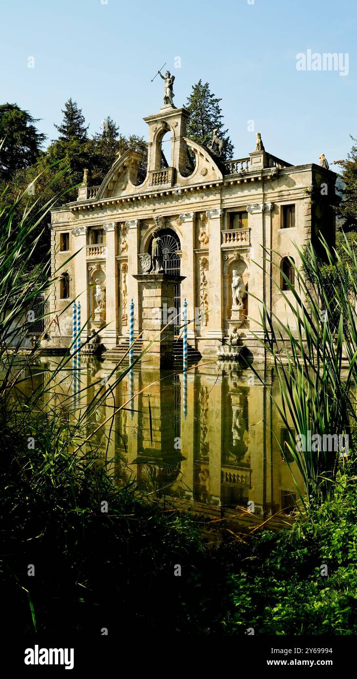 Monumental garden of Villa Barbarigo in Valsanzibio. Euganean Hills ...