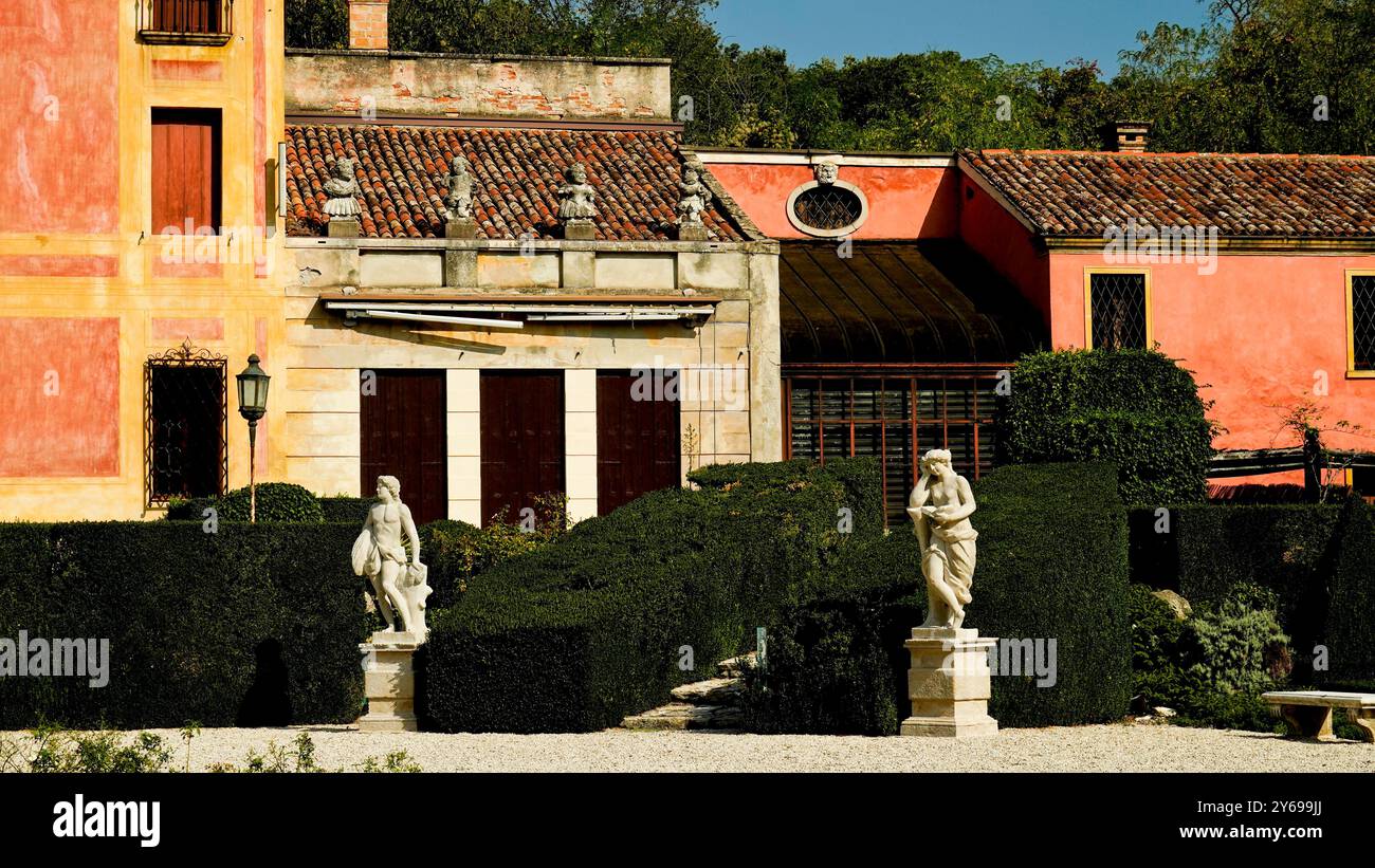 Monumental garden of Villa Barbarigo in Valsanzibio. Euganean Hills ...