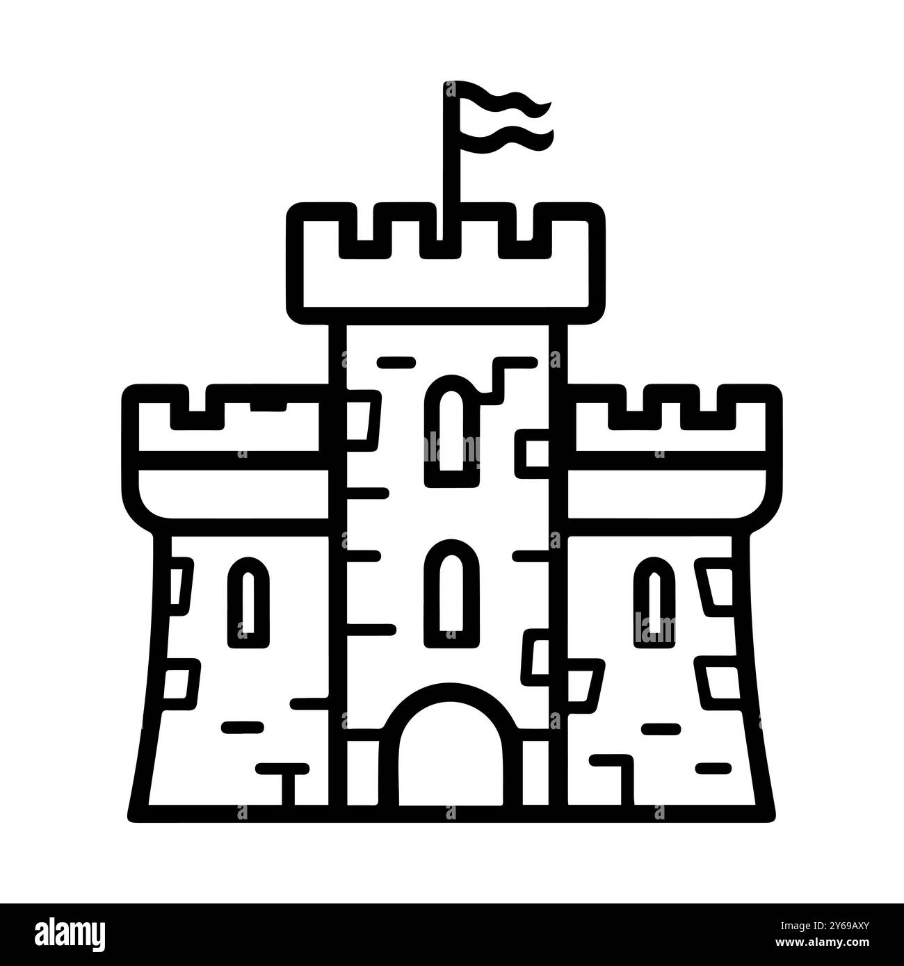 Barbican walls Stock Vector Images - Alamy