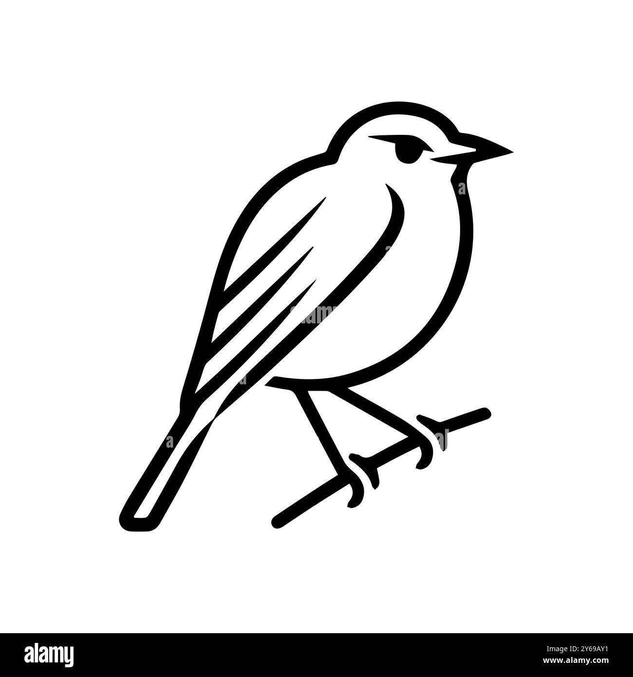 bird icon or modern line symbol. Vector line art and icon design with ...