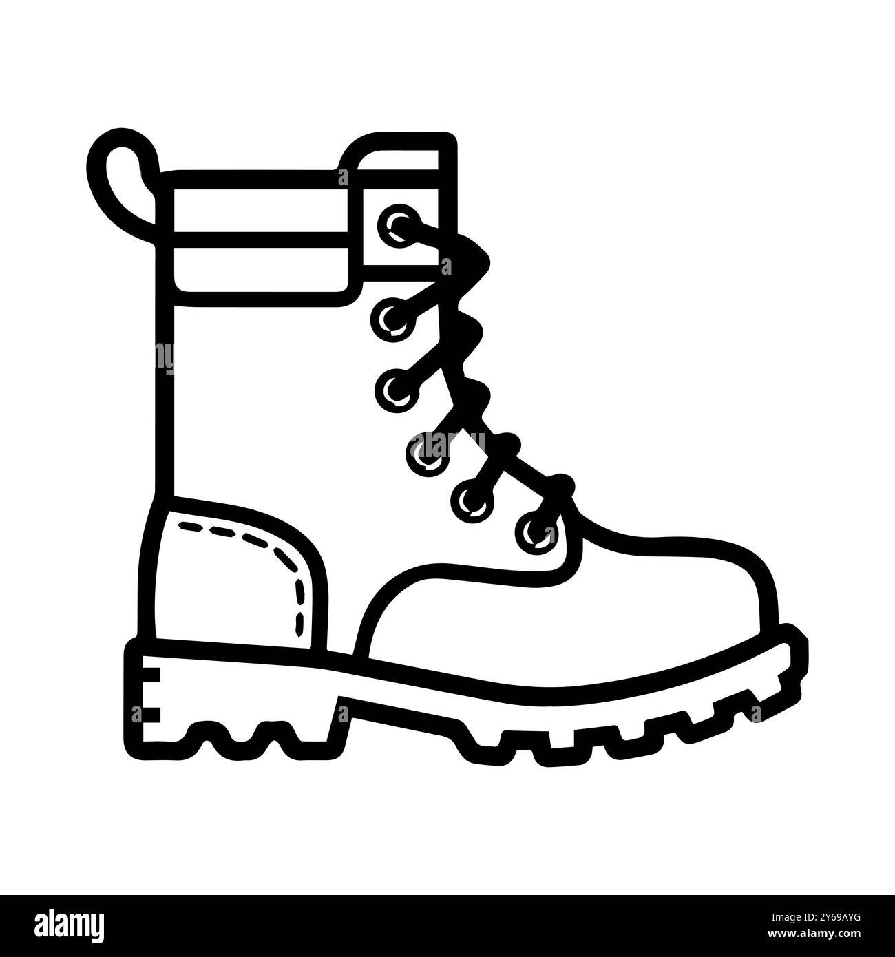 boot icon or modern line symbol. Vector line art and icon design with ...