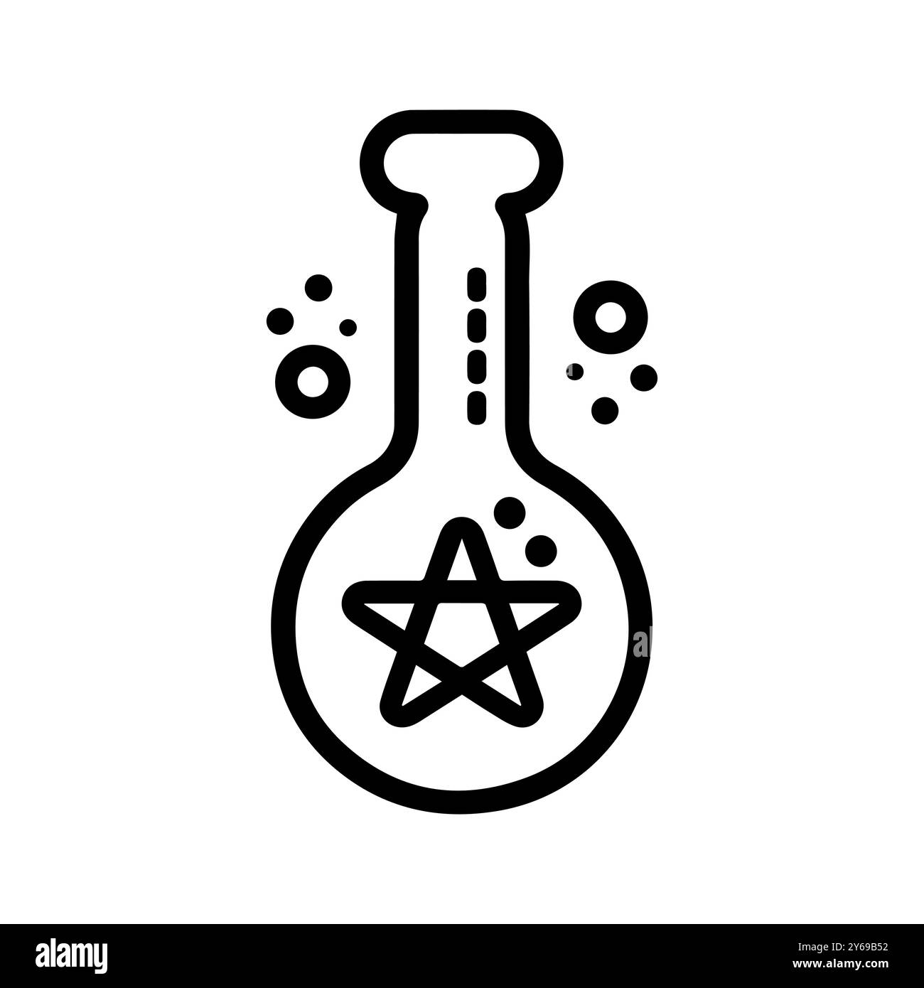 Lab experiment icon or modern line symbol. Vector line art and icon ...