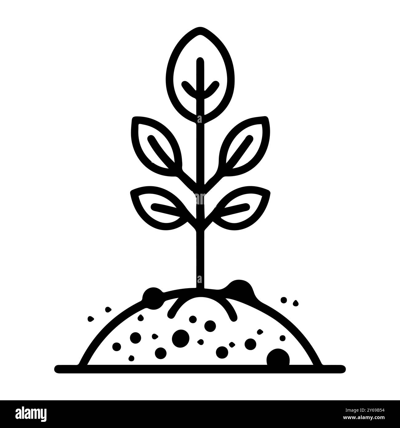 soil icon or modern line symbol. Vector line art and icon design with ...