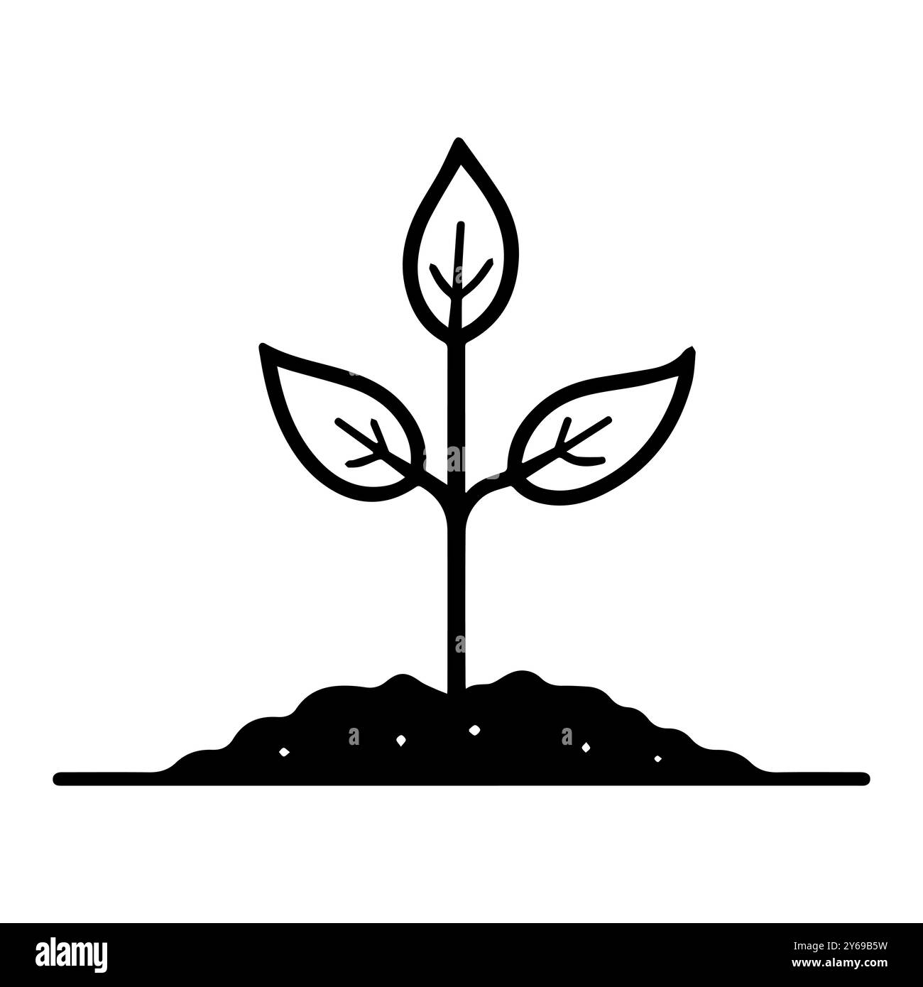 soil icon or modern line symbol. Vector line art and icon design with ...