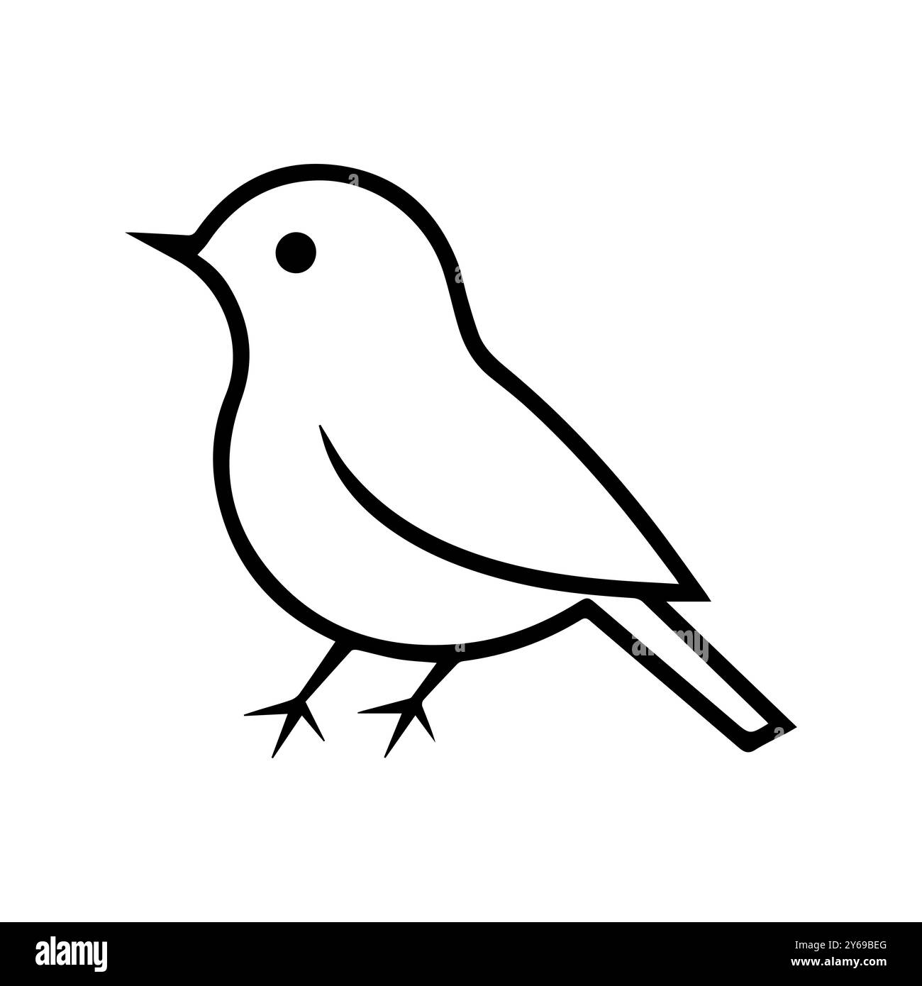 bird icon or modern line symbol. Vector line art and icon design with ...