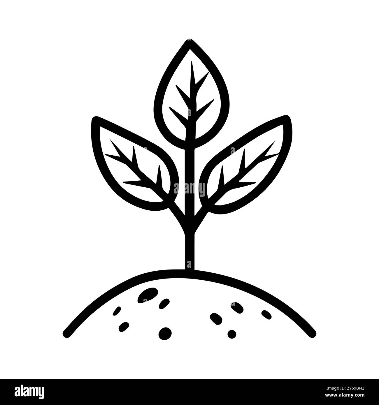 soil icon or modern line symbol. Vector line art and icon design with ...