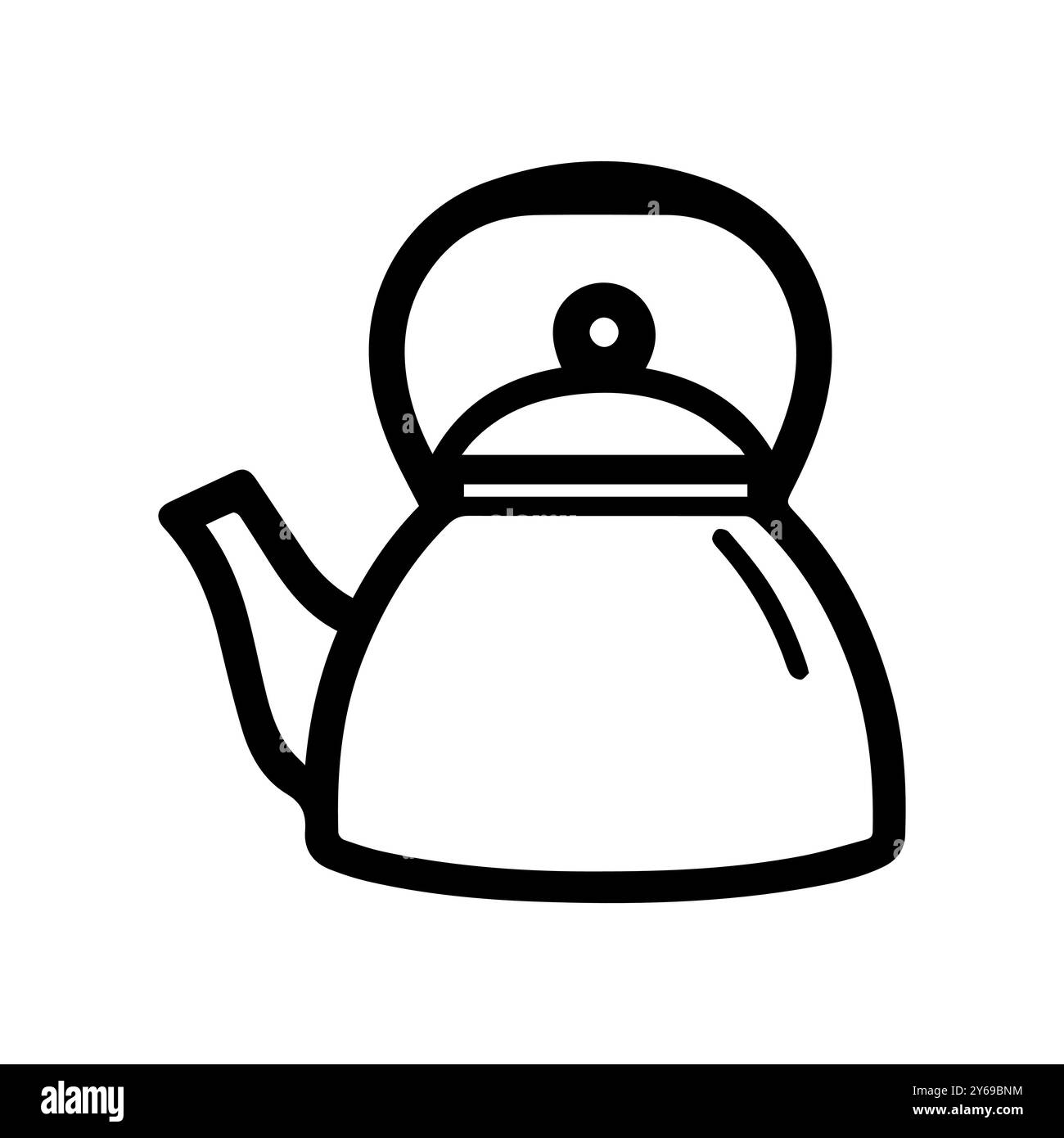 kettle icon or modern line symbol. Vector line art and icon design with ...