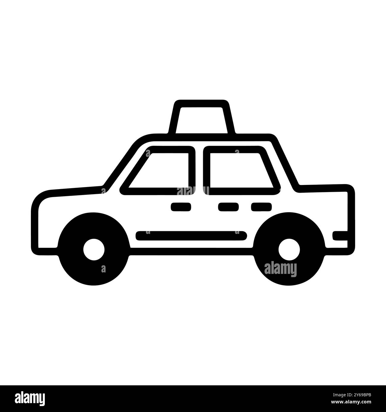 taxi icon or modern line symbol. Vector line art and icon design with ...