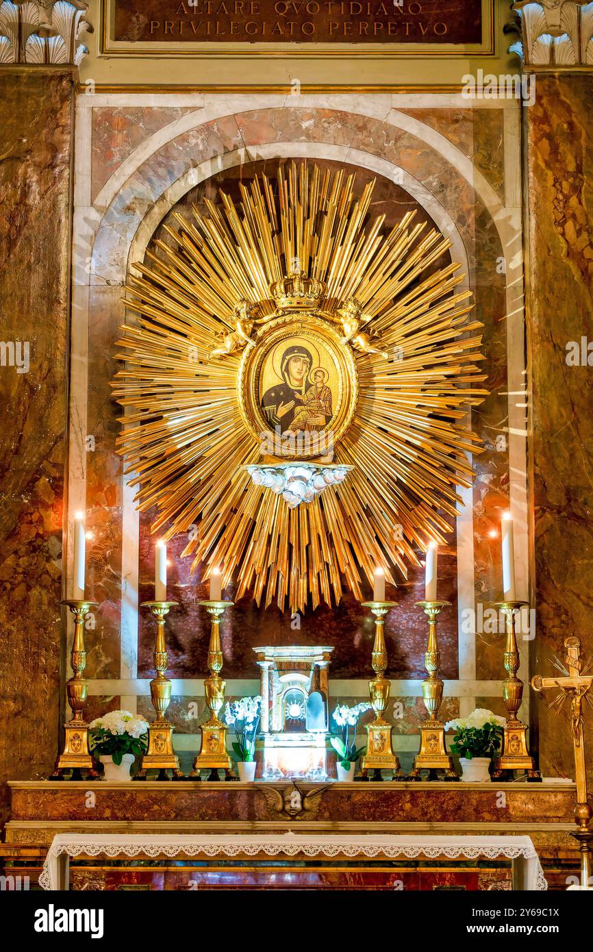 The majestic main altar of the Chiesa di Santa Maria d'Itria or ...