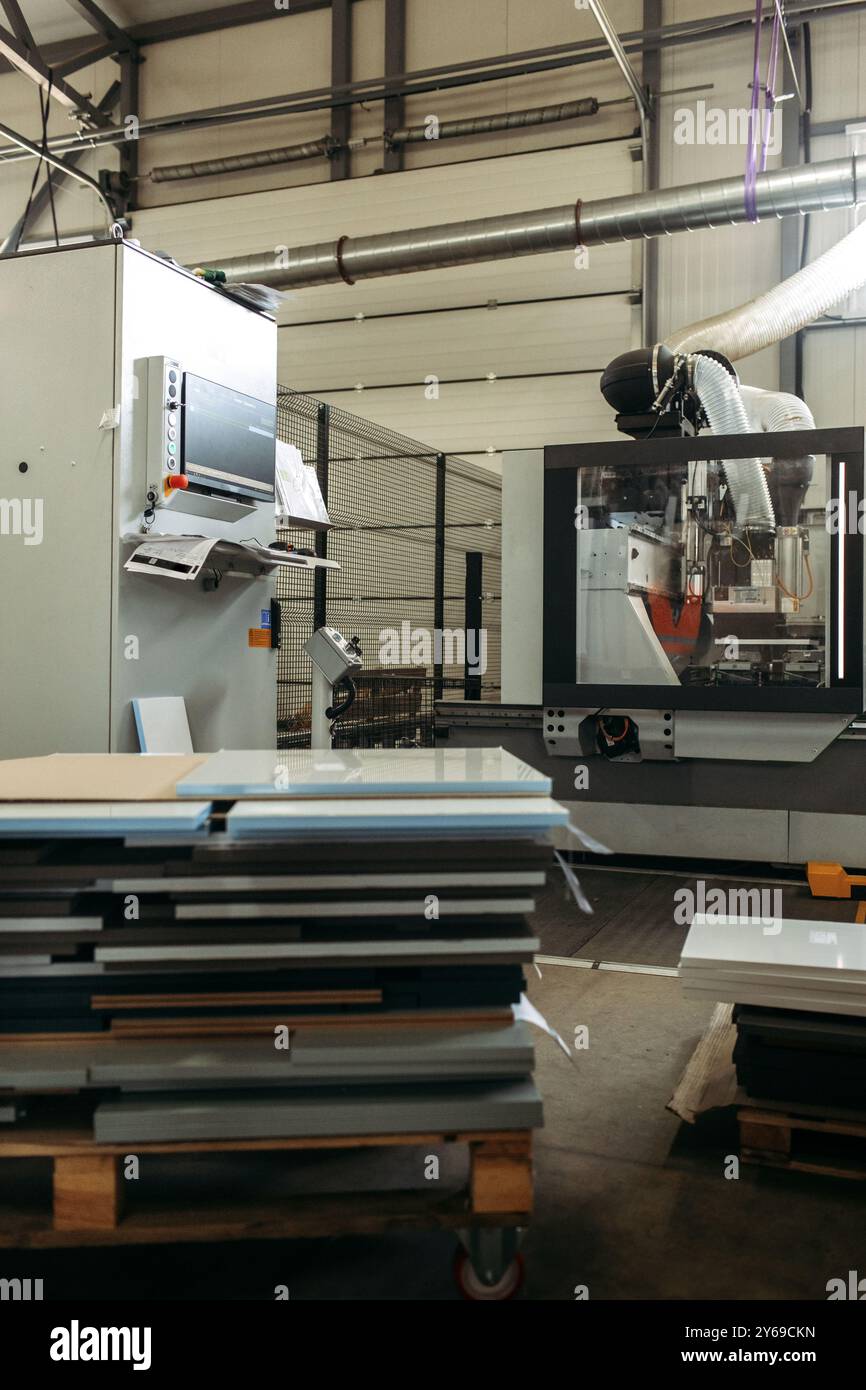 Modern woodworking machine cnc furniture hi-res stock photography and ...