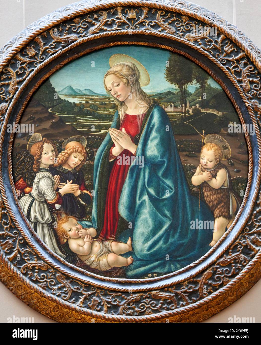 The Virgin Adoring the Christ Child with the Infant Saint John the ...