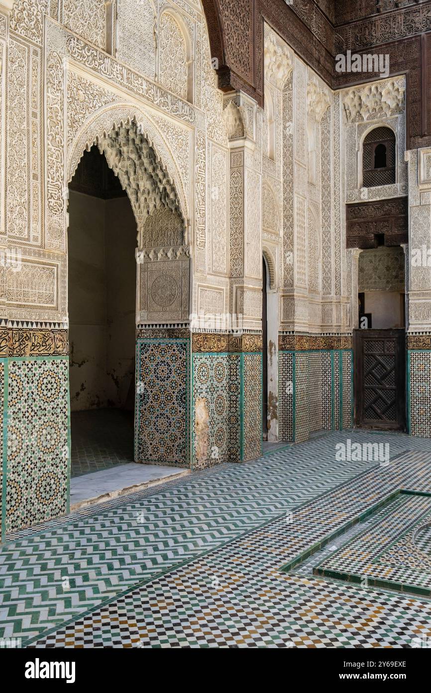 Madrasa Bou Inania, founded by Sultan Abú Hassan Marini (1331-1351 ...