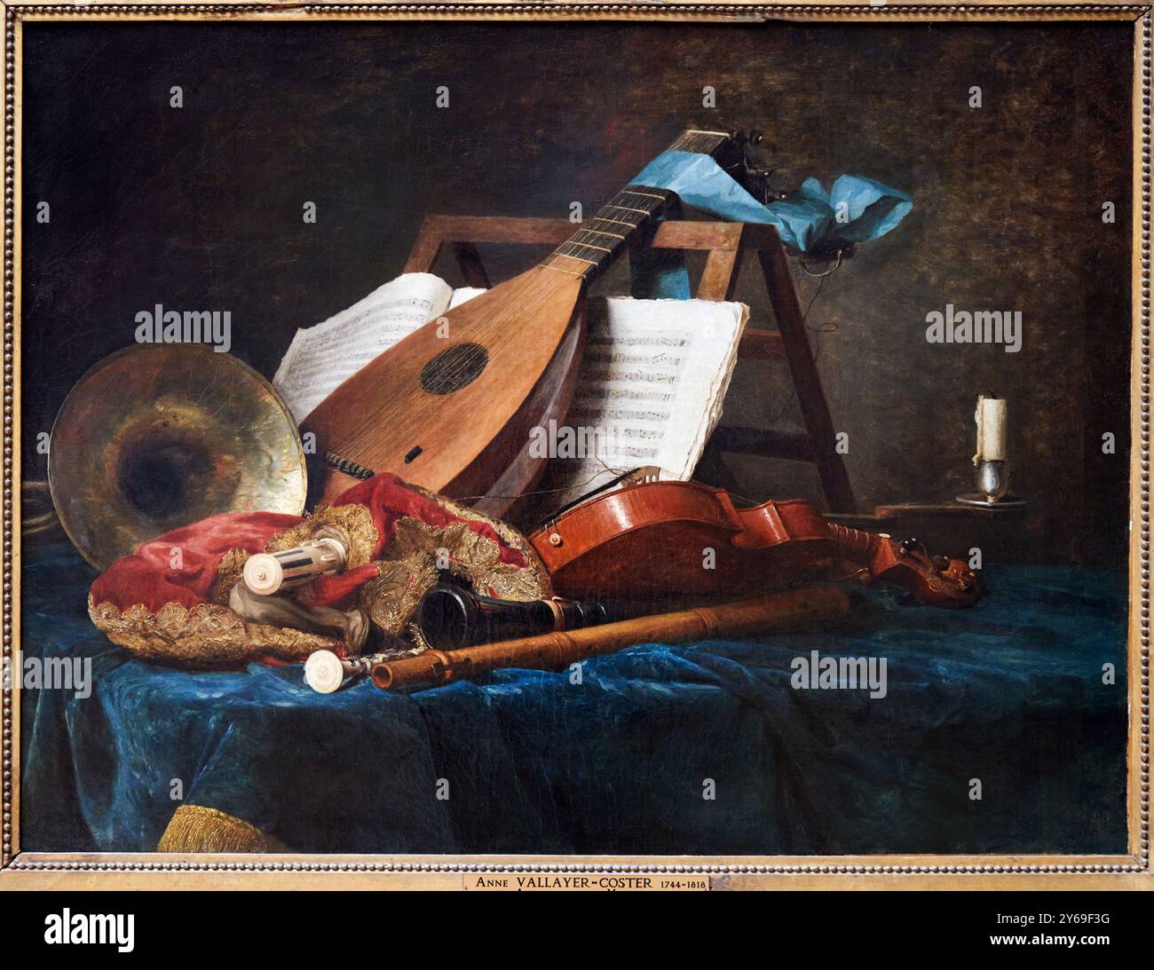 Musical Instruments, 1770, Anne VALLAYER-COSTER, Paris, 1744 - 1818 ...