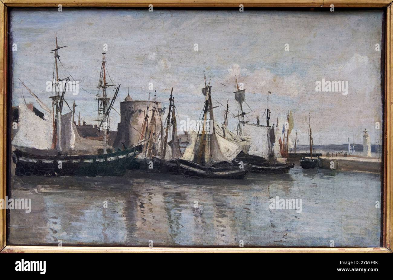 The Entrance to the Tidal Port at La Rochelle, 1851, Oil on canvas ...