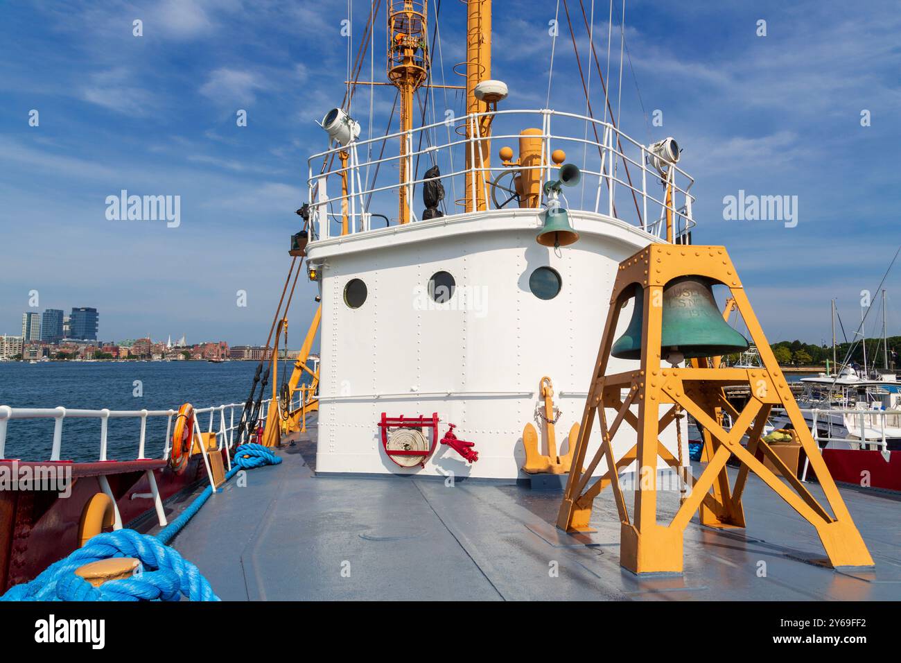 Nantucket Lightship LV-112 Museum, Boston, Massachusettes, USA Stock ...