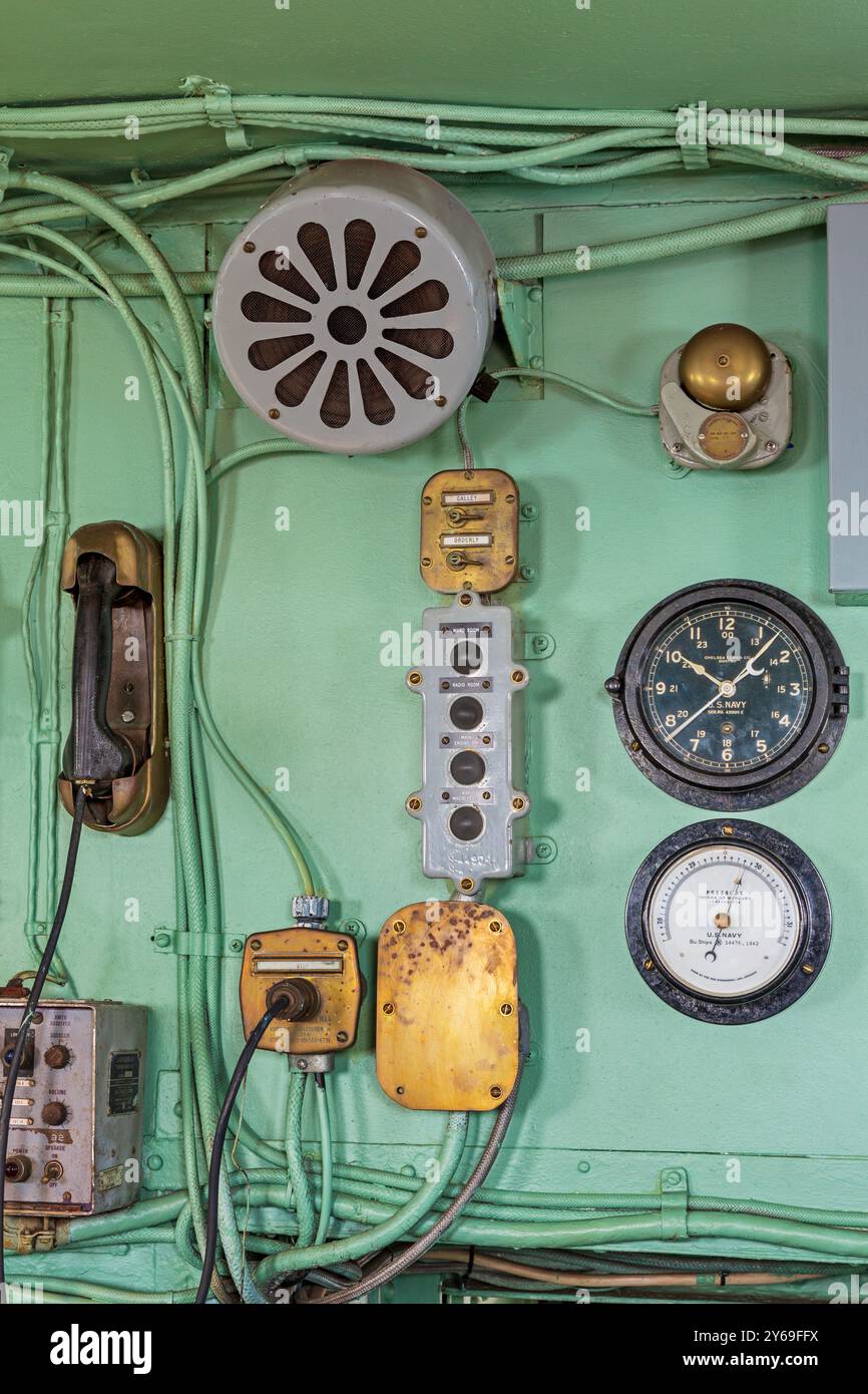 Bridge, Nantucket Lightship LV-112 Museum, Boston, Massachusettes, USA ...