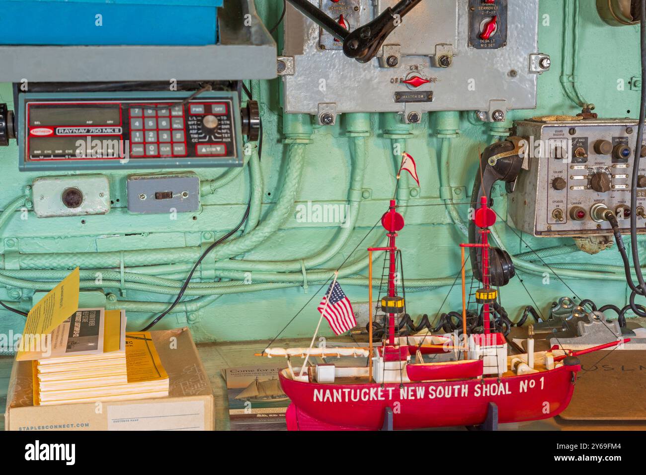 Bridge, Nantucket Lightship LV-112 Museum, Boston, Massachusettes, USA ...