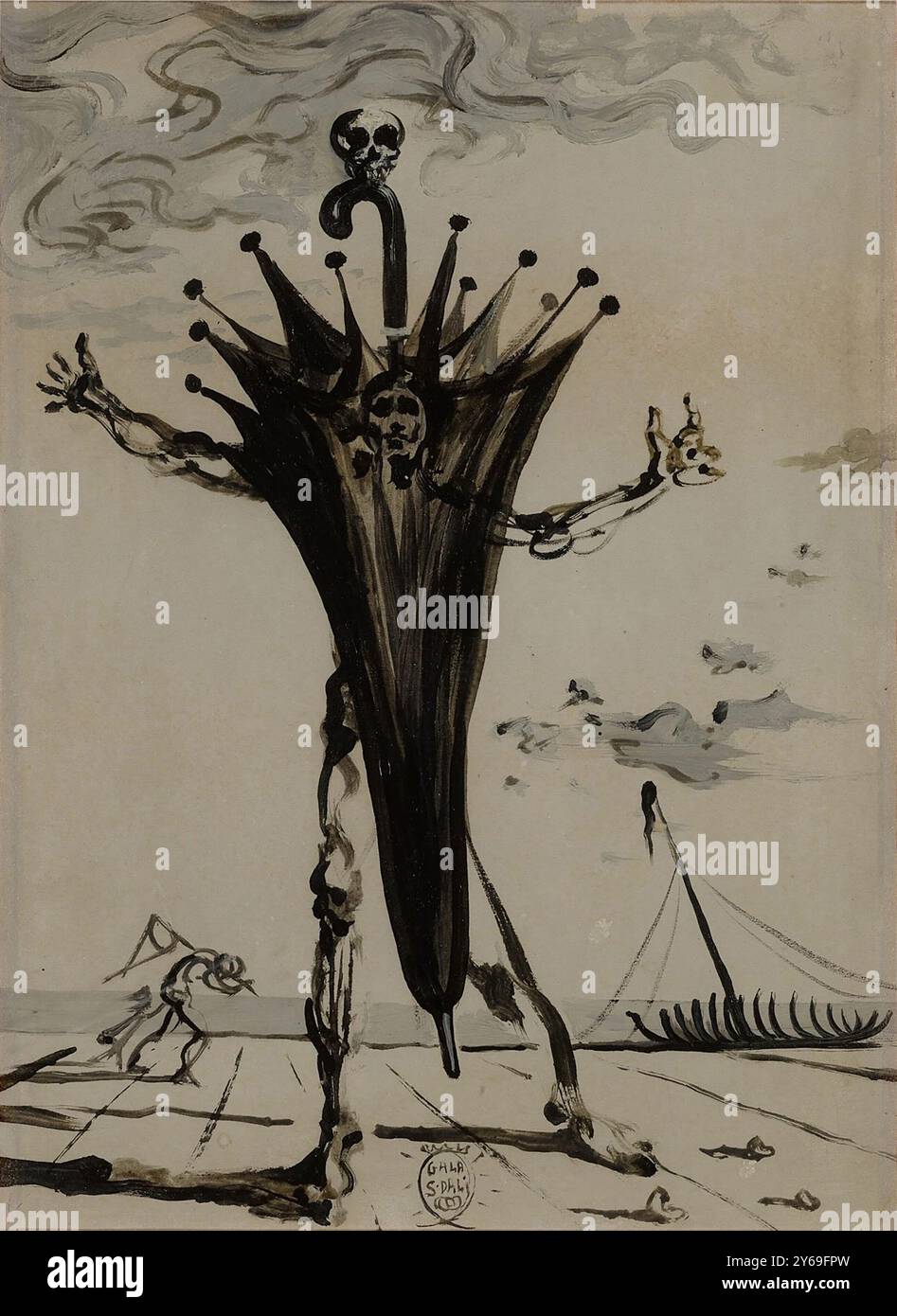 Le Chevalier de la Mort. Costume design for Leonid Massine's ballet ...