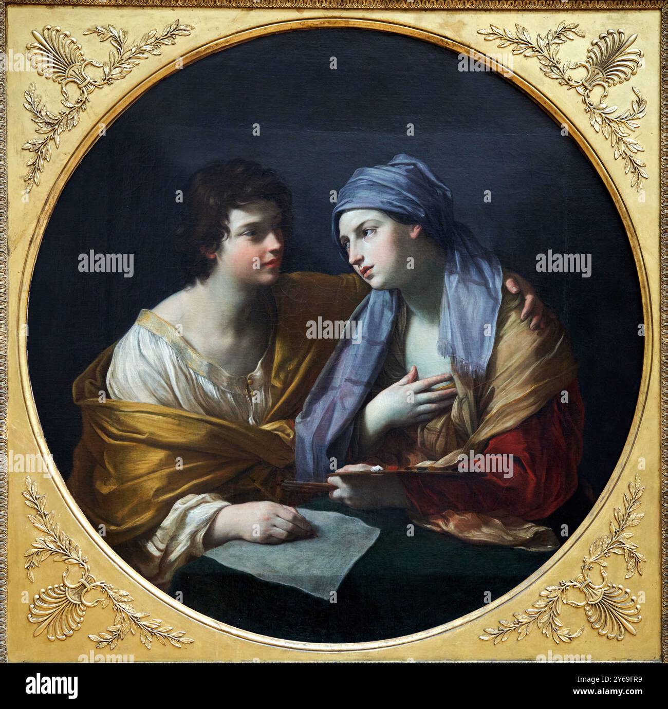 The Union of Drawing and Colour, Oil on canvas, about 1620-1625, Guido ...