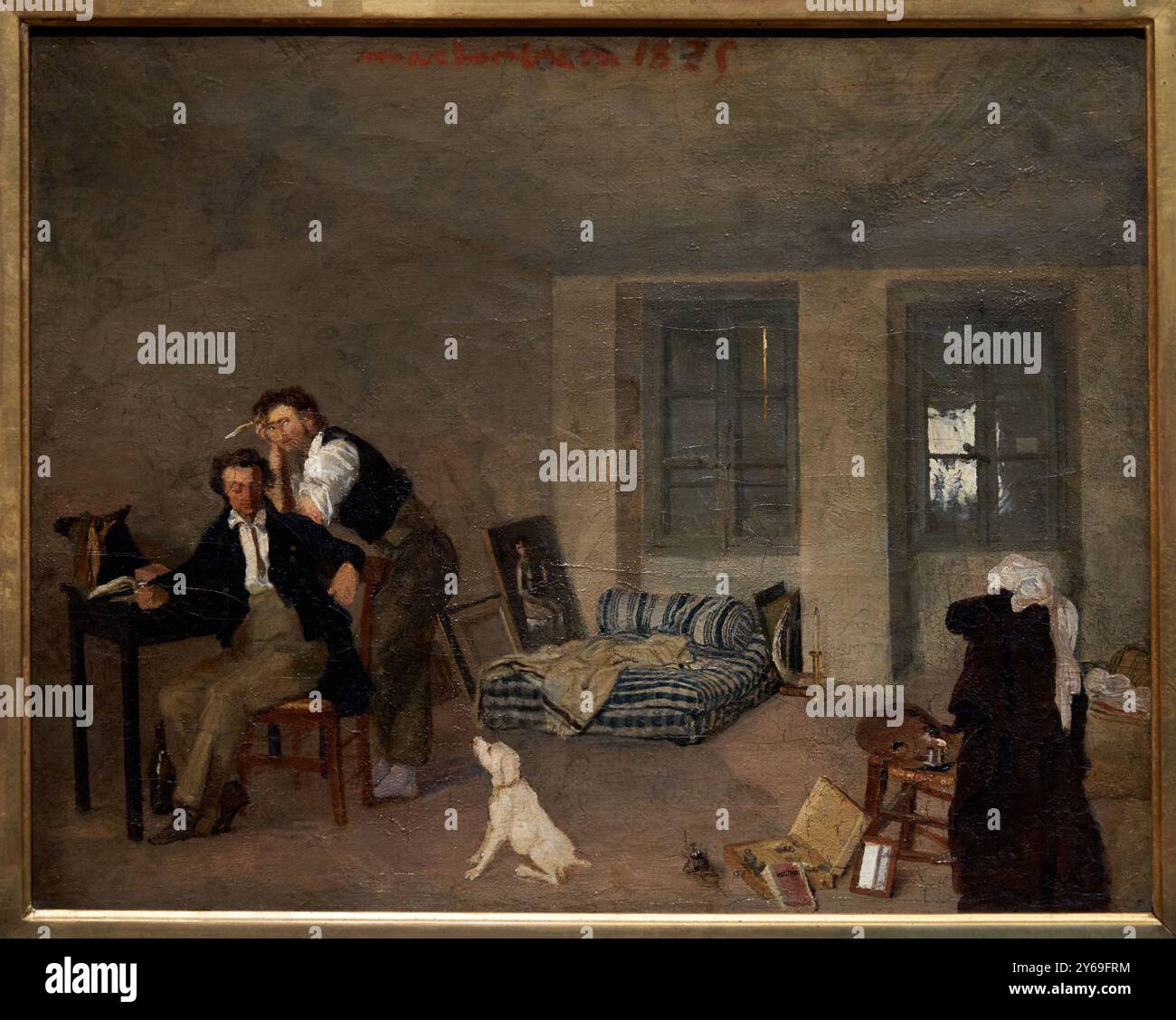 My Room in 1825, 1825, Oil on canvas, OCTAVE TASSAERT (1800-1874 ...