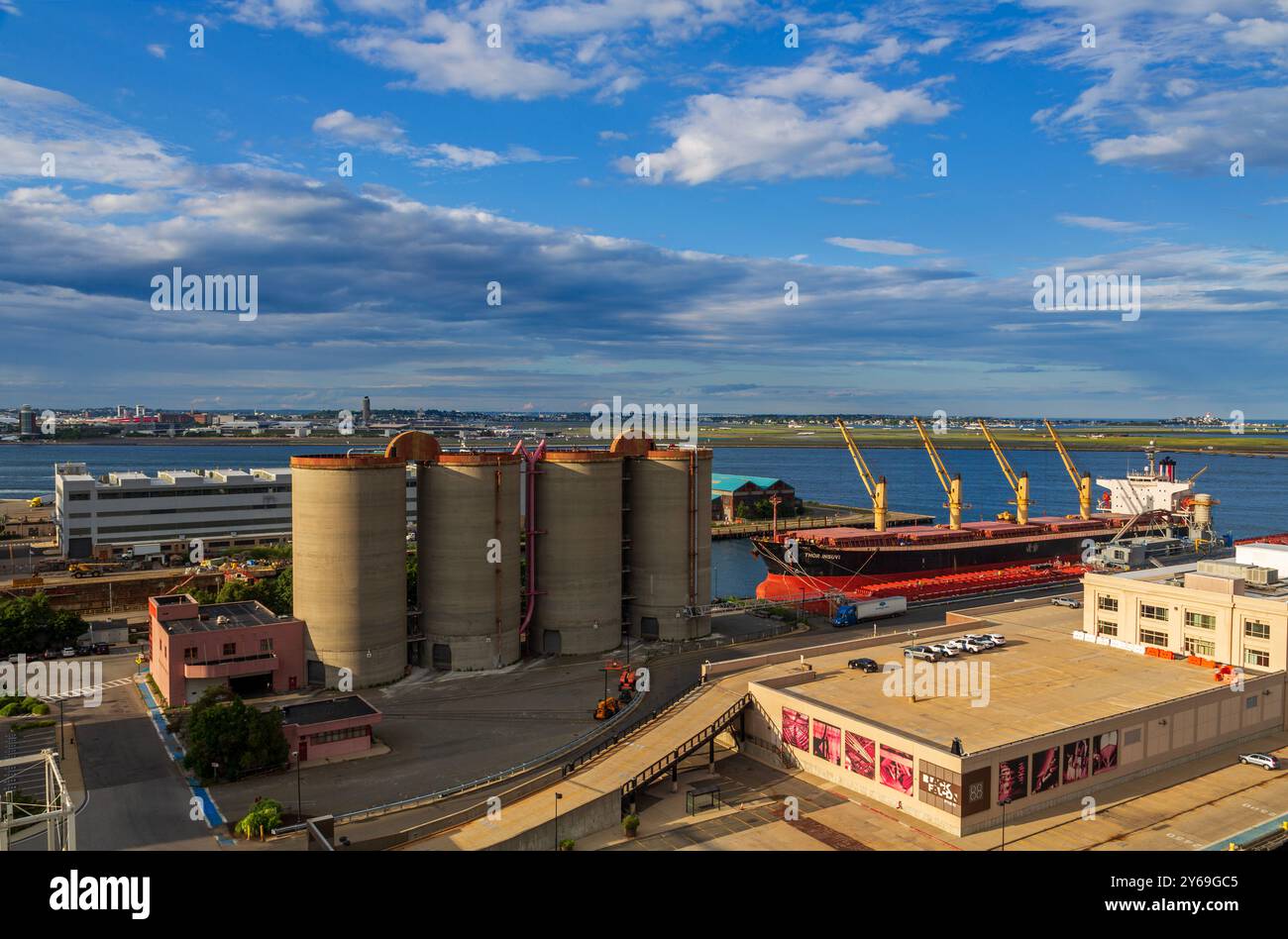 Boston harbor cargo ship hi-res stock photography and images - Alamy