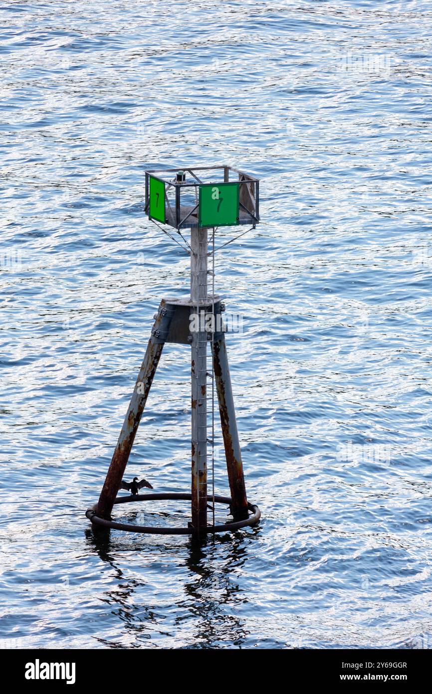 Channel marker, Boston, Massachusettes, USA Stock Photo - Alamy