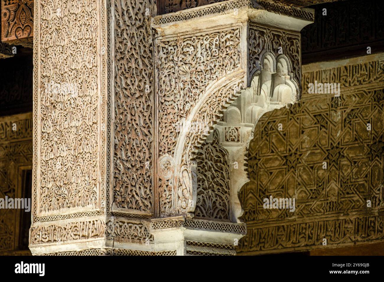 Madrasa Bou Inania, founded by Sultan Abu Hassan Marini (1331-1351 ...